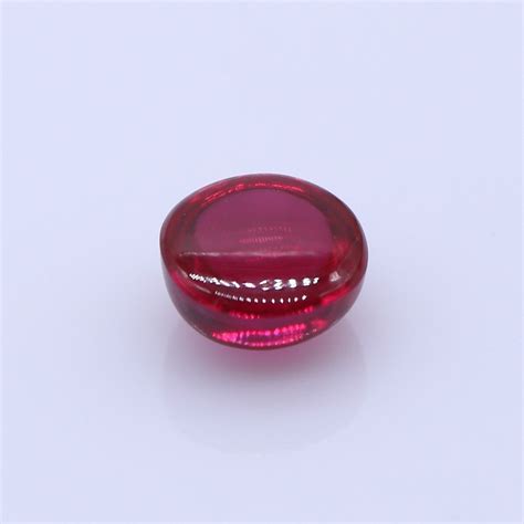 Buy Ruby Corundum Round Cabochon Plain Gemstone My Earth Stone