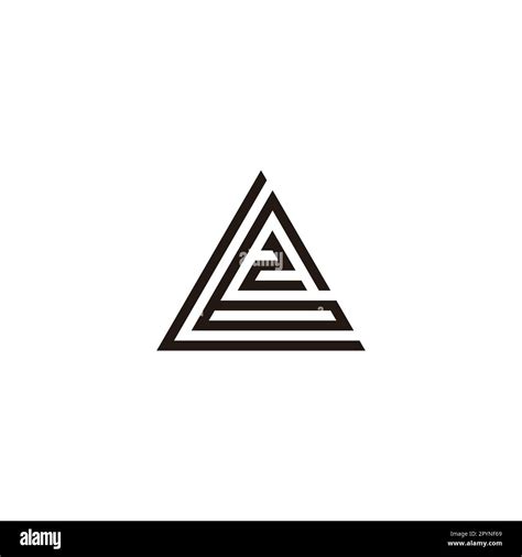 Letter L Number 6 And 2 Triangle Geometric Symbol Simple Logo Vector