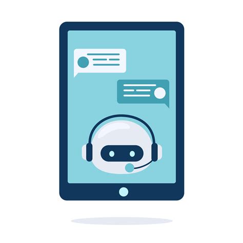 Digital Chat Bot Robot Assistant For Customer Support Concept Of Virtual Conversation