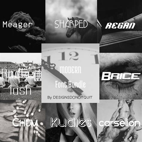 10 Modern Font Bundle Otf Ttf Woff Formats Included Fonts For Cricut