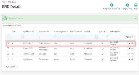 PrestaShop POS RFID Based Loyalty Management