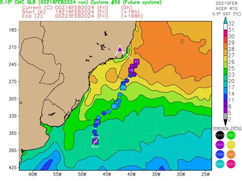 Ciclone raro e de trajetória atípica avançará para a costa do Sul do Brasil
