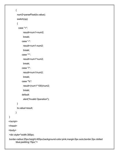 Web Technology Lab Files With Practical Pdf