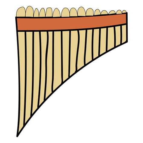 Design Png E Svg De Doodle De Instrumento Musical De Flauta De Pã Para
