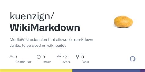 github kuenzign wikimarkdown mediawiki extension that allows for