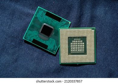 Computer Processor Cpu Chip Front Back Stock Photo Shutterstock
