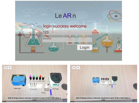 Login Screen Top And The Experiment Setup Bottom Showing All The Download Scientific