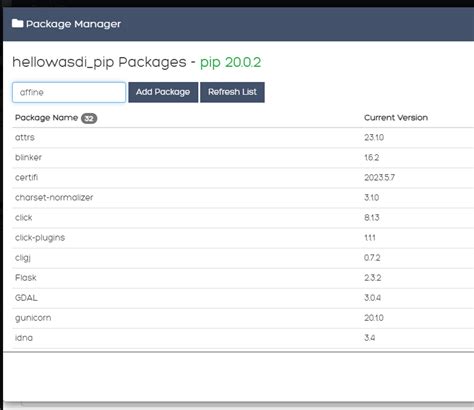 Workspace Management And Use — Wasdi Documentation Center Documentation