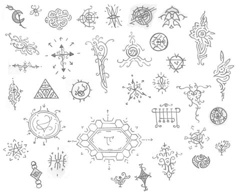 Glyphs And Symbols By Lucifersrose On Deviantart