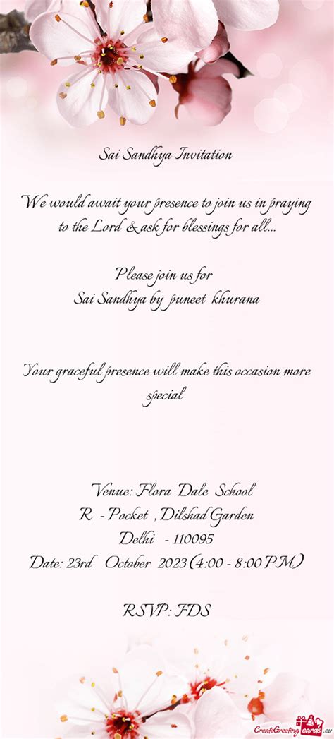 Sai Sandhya By Puneet Khurana Free Cards