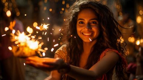 Premium Ai Image A Cute Rajasthani Girl Enjoying Indian Culture