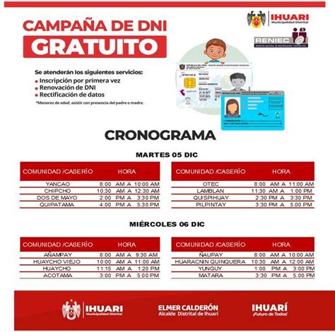 Entrega De Dni Y Nueva Campaña De Dni Gratuito En Ihuarí Campañas
