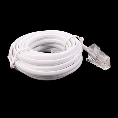 Rj11 6p4c To Rj45 8p4c Modular Phone Internet Exte Grandado