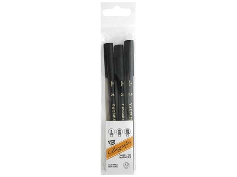 Yasumoto Calligraphy Chisel Tip Marker Set Of 3 Infamyart