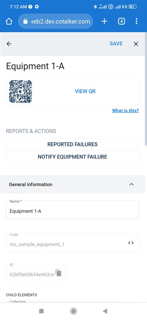 Asset QR Code Cotalker Technical Documentation