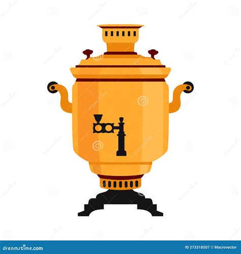 Samovar Flat Illustration Stock Vector Illustration Of Graphic 273318507