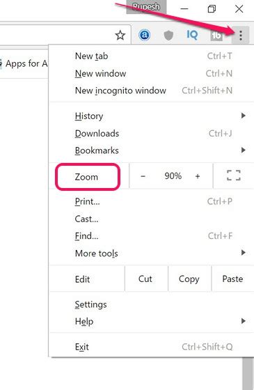 How to Change Text Size and Default Zoom in Chrome | Beebom