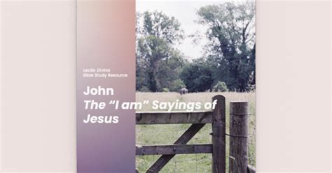 Equip Bible Study John The I Am Sayings Scottish Bible Society
