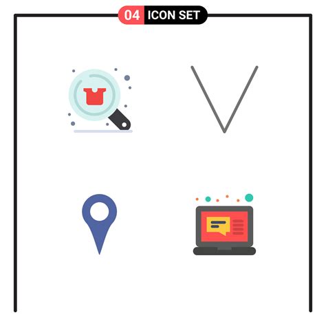 4 Universal Flat Icons Set For Web And Mobile Applications Buy Location