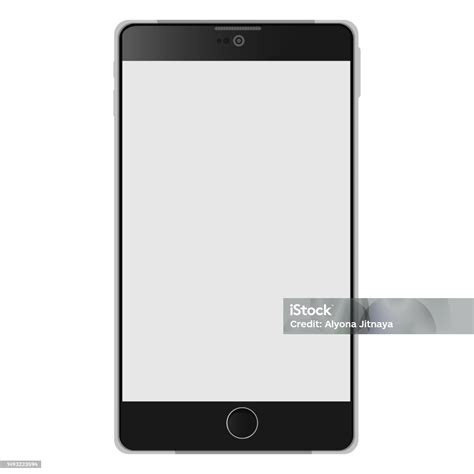 휴대폰 스마트폰 화면 프레임 전면 보기 현대 가제트 모형 템플릿은 흰색 배경에 분리되어 있습니다 벡터 그림 개념에 대한 스톡 벡터 아트 및 기타 이미지 Istock