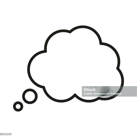 흰색 배경에 메시지 구름 말하기 태그 클라우드 아이콘입니다 대화 상자 프레임입니다 벡터 일러스트레이션 스톡 이미지 개념에 대한