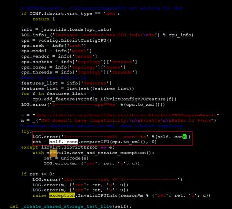Openstack Nova调用libvirt，跟踪libvirt源码实例详解（cpumode及livemigrate 错误解决