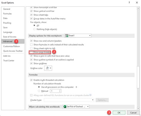 How To Get Rid Of Dashed Dotted Print Area Lines In Excel Automate