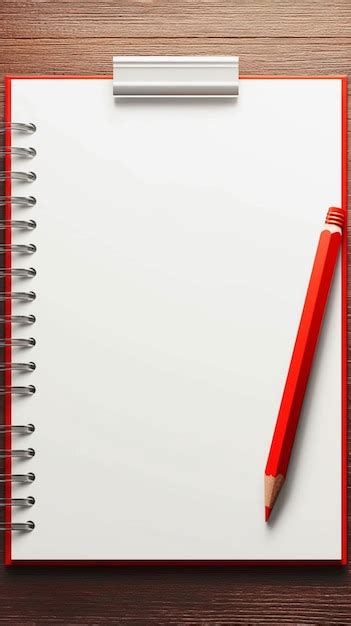 Premium Photo Education And Goal Setting Concept Notepad And Red