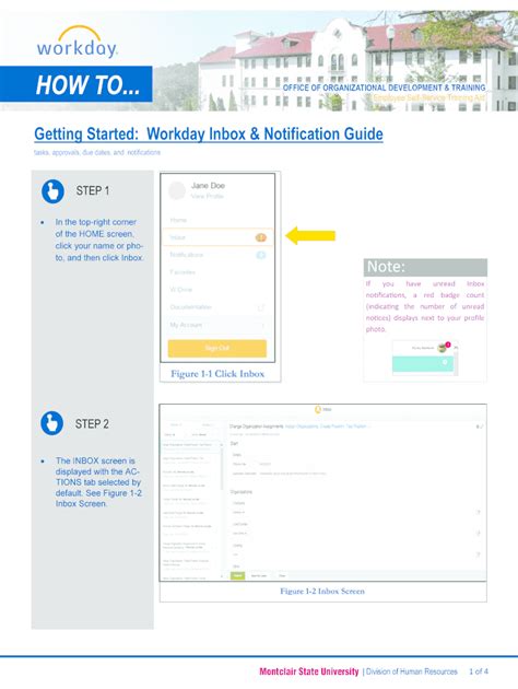 Fillable Online Getting Started Workday Inbox And Notification Guide Fax