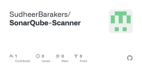 Github Sudheerbarakerssonarqube Scanner