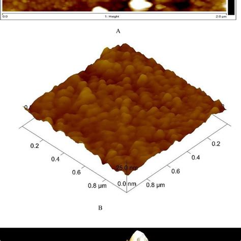 Atomic Force Microscopy Afm Cubic Microscopy Profiles Of Molecular