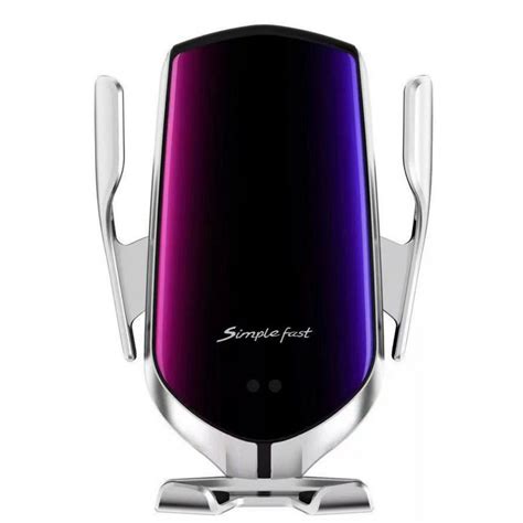 Suporte de telefone para carro S Carregador sem fio por indução automática Carregador