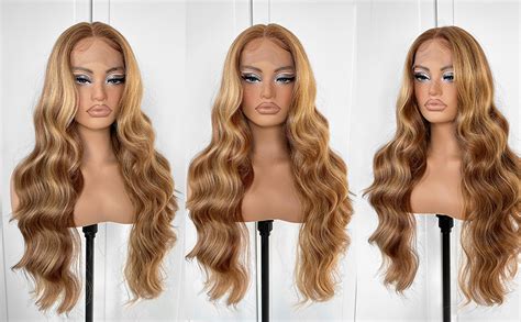 Amazon MITIMES Pre Plucked Highlight Ombre Glueless Lace Front