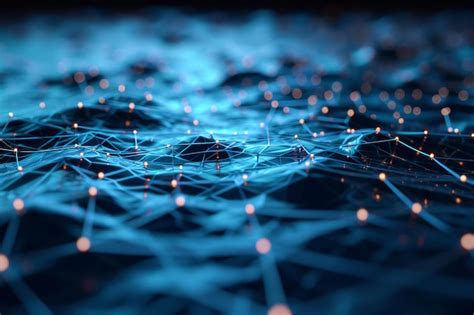 Premium Photo Abstract Network Connection Structure Futuristic Background With Connecting Dots