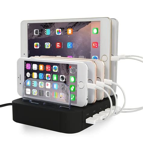 Aliexpress Com Buy New 5 Ports USB Charging Station Dock Multi Ports Charger Holder Tablet