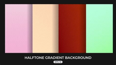 Premium Vector Halftone Gradient Background Template Design Hexagon Halftone Geometric Backdrop