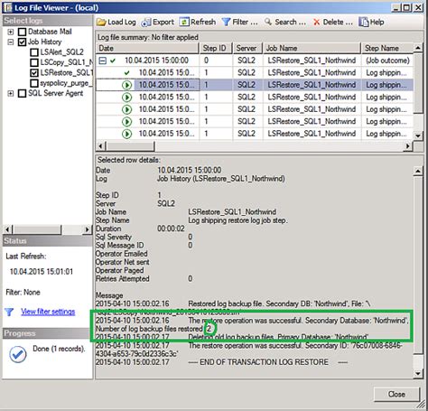 Sql Server Transaction Log Shipping Does Not Restore Trn Files Erpcoder