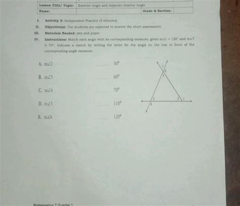 Leason Title Tople Exterior Angle And StudyX