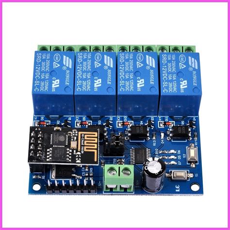 Pcbfun V Esp Esp Channel Wi Fi Relay Module For Iot Phone App Controller Shopee