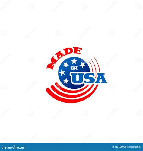 Vector Sign Made In USA Stock Vector Illustration Of Isolated 113695990