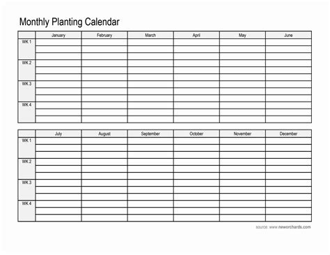 Free Excel Gardening Templates