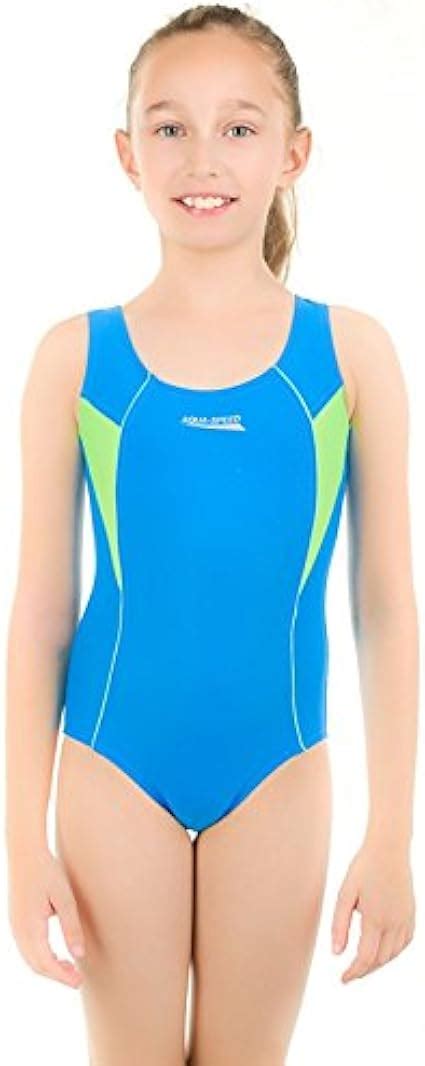 Aqua Speed Einteilige Badeanzug für Mädchen Kate Amazon de Sport
