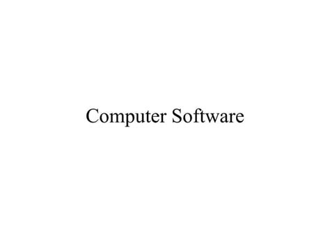 Week 04 05 Software Chapter 2 Info Sys Ppt
