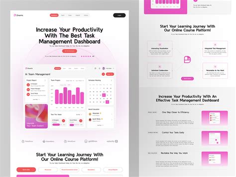 Task Management Landing Page Behance