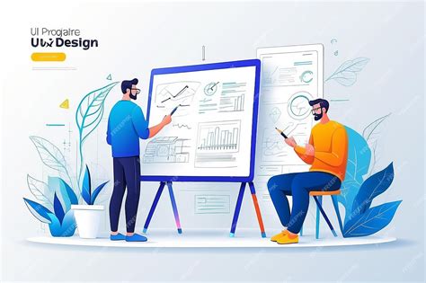 Premium Photo Man Is Working On Ui Ux Design Project Designer Drawing