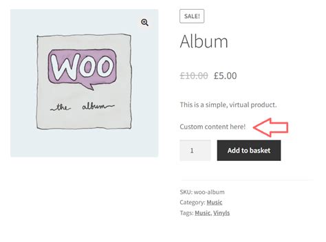 Woocommerce Show Custom Content Between Short Description And Add To