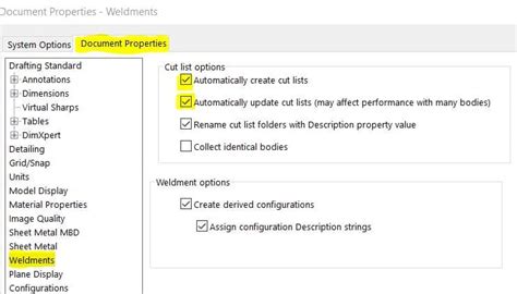 SOLIDWORKS Cut List Item Folder Not Updated