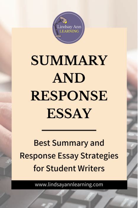 Best Summary And Response Essay Strategies For Babe Writers English Teacher Blog
