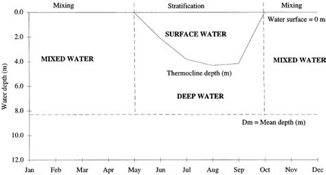 Predicted Seasonal Variation In Deep Water And Surface Water Depth In Download Scientific