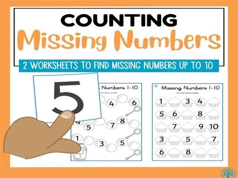 Missing Numbers 1 10 Teaching Resources